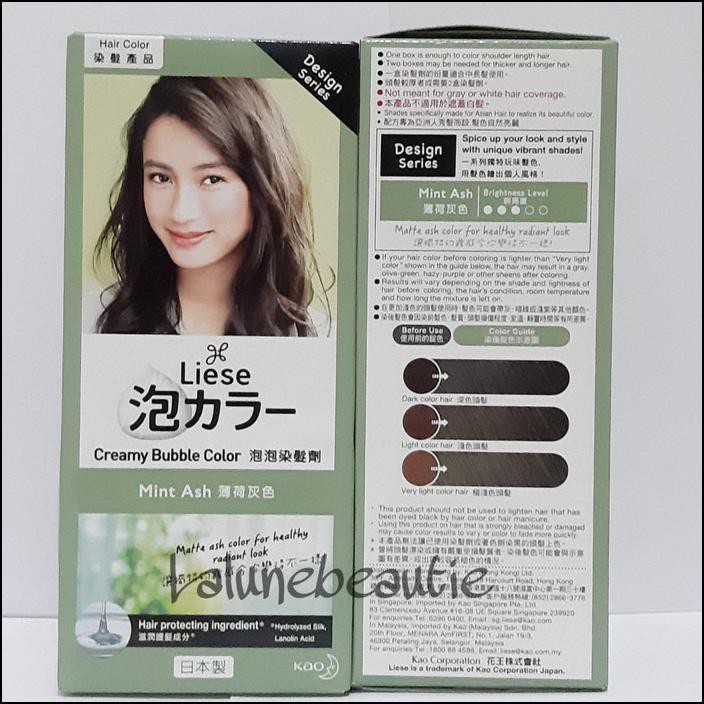 Jual LIESE CREAMY BUBBLE HAIR COLOR MINT ASH (LIMITED) | Shopee Indonesia