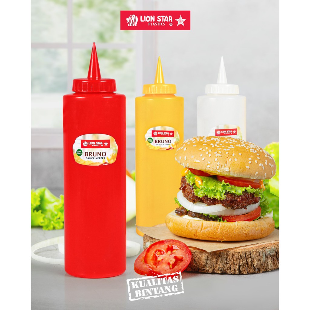 Jual Botol Saos Sambal Botol Saos Mayonaise Botol Saus Mustard Lion ...