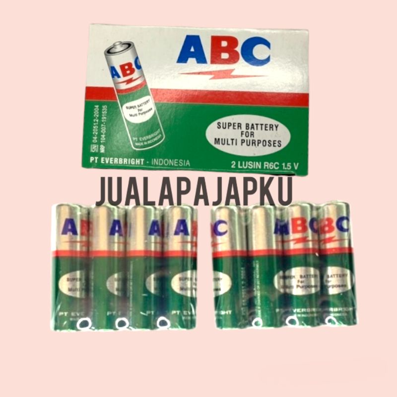 Jual Baterai ABC AA ISI 4 1,5V Multi Purpose HIJAU Murah Meriah ...