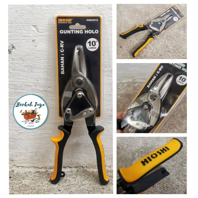 Jual Gunting Seng Baja ringan HIOSHI 10" | Tang Potong Lurus Flat ...