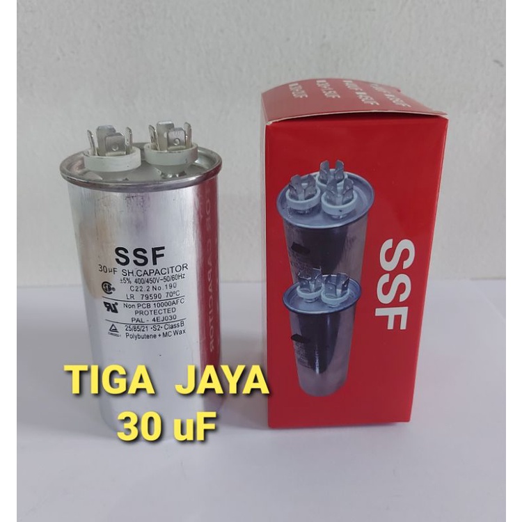 Jual Kapasitor AC Elco 30 uF Mikro SSF Capasitor Motor Aluminium Case | Shopee Indonesia