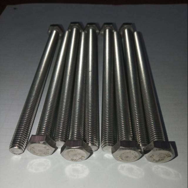 Jual Baut hex m8 x 120 (12cm) stainless 304 THE A2-70 | Shopee Indonesia