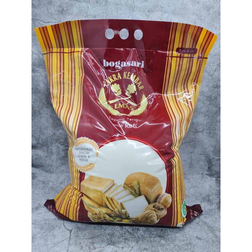 Jual Tepung Cakra Kembar Emas Roti 5kg | Shopee Indonesia