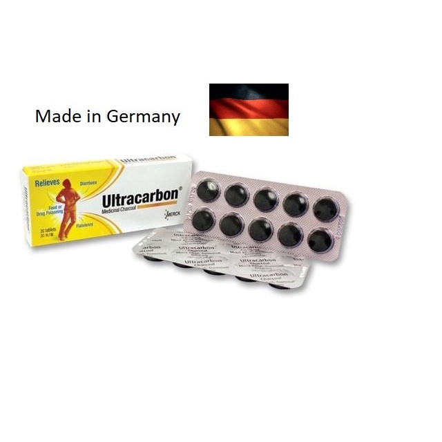 Jual Merck Ultracarbon Tablets 20 tablets / Obat Diare / Made In ...