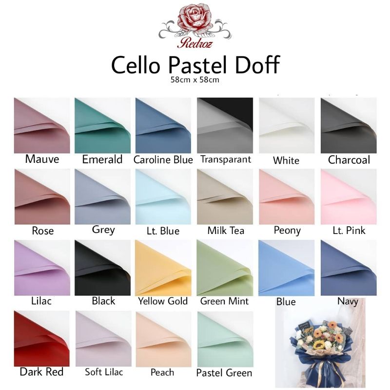 Jual ( Grosir ) Flower Wrapping / Kertas Bunga / Flower Paper ...