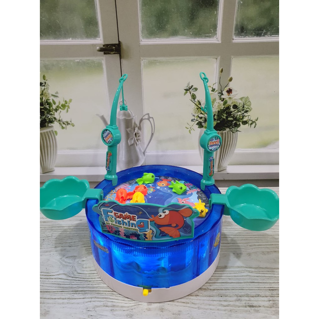 Jual hokkiterus21 Mainan PANCINGAN IKAN MUSIC go joy fishing aquarium ...