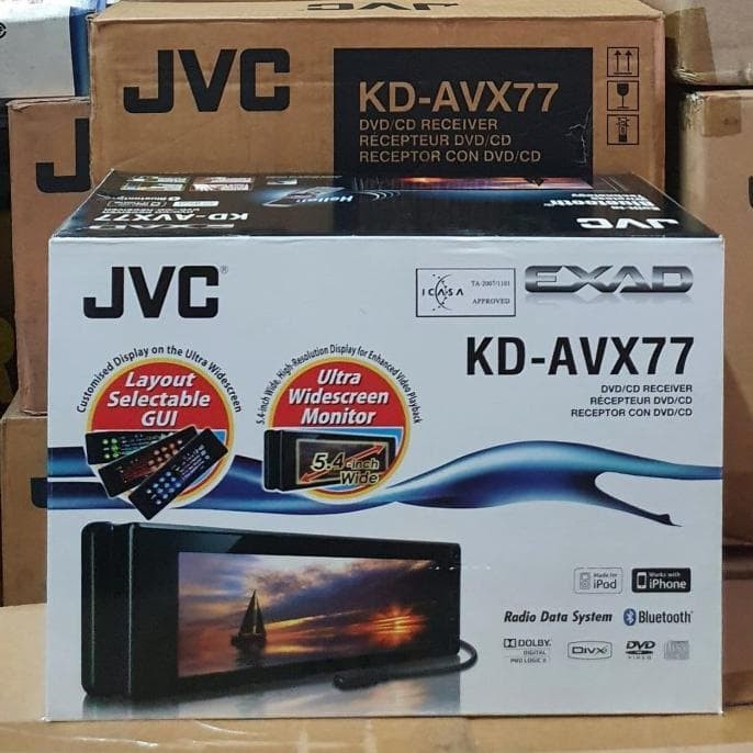 Jual Head unit / tape mobil JVC KD-AVX 77 bluetooth monitor touchscreen DVD | Shopee Indonesia