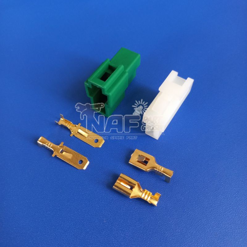 Jual SET SOKET KONEKTOR KABEL 2 PIN BESAR MOTOR MOBIL BAHAN NILON ...