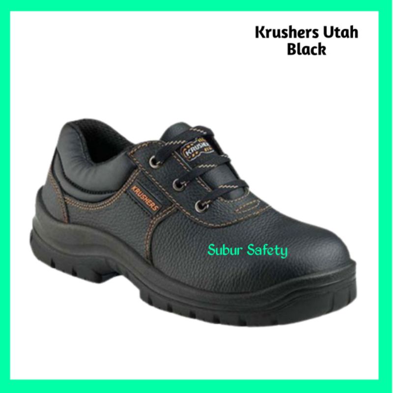 Jual Sepatu Safety Krushers Utah Black Original / Sepatu Krusher Utah ...