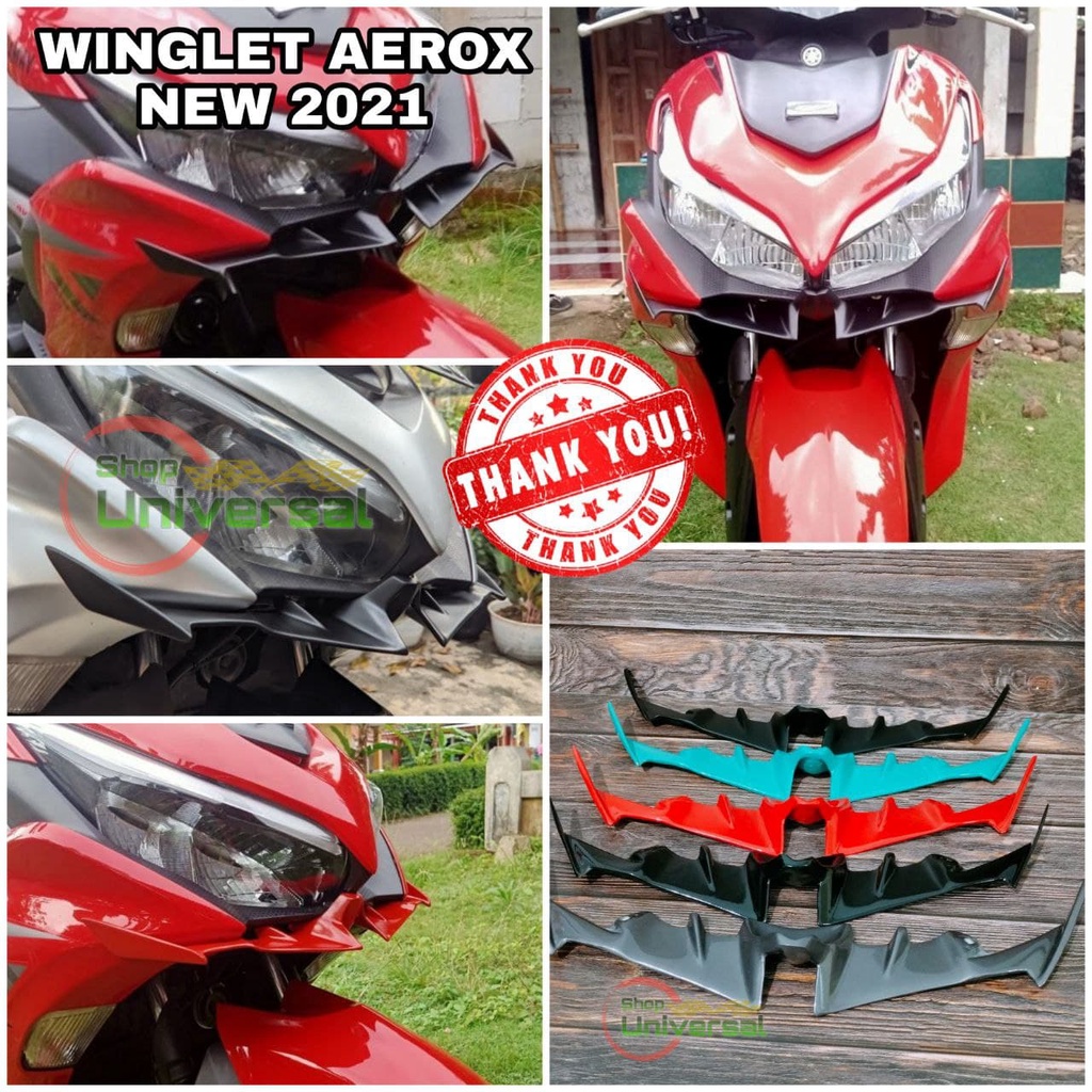 Jual WINGLET ALL NEW AEROX 2021 WINGLET AEROX MODEL H2R WINGLET ALL NEW ...