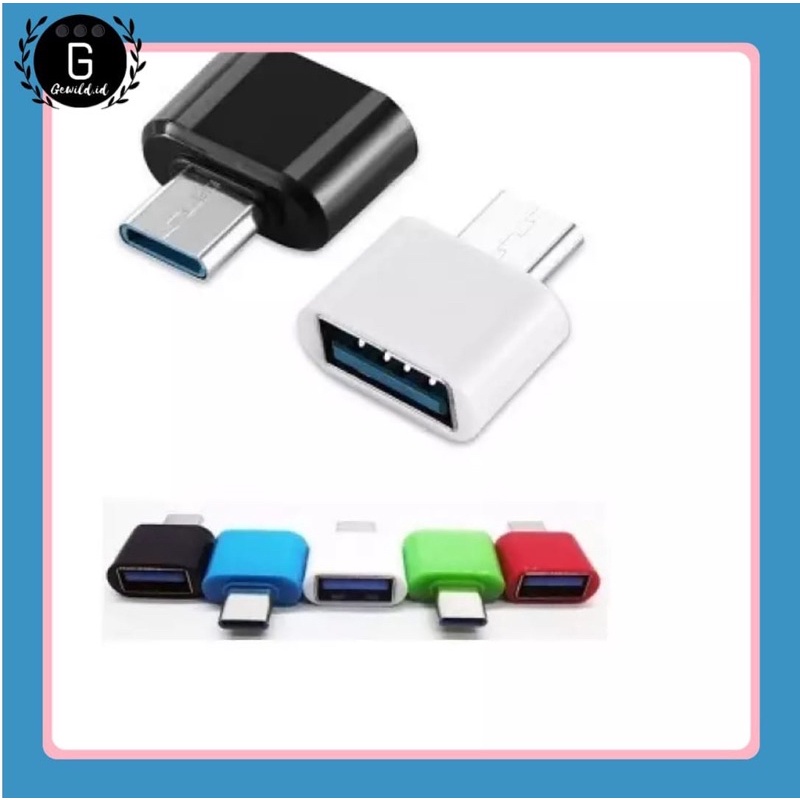 Jual OTG MINI MICRO/TIPE C USB OTG V8 USB KONEKTOR | Shopee Indonesia