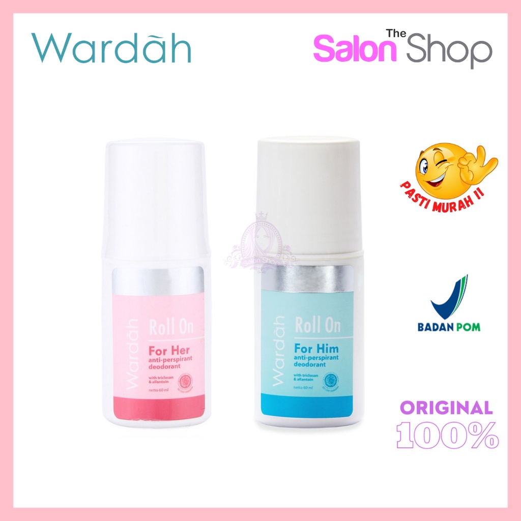 Jual Wardah Roll On For Her / Him | Shopee Indonesia