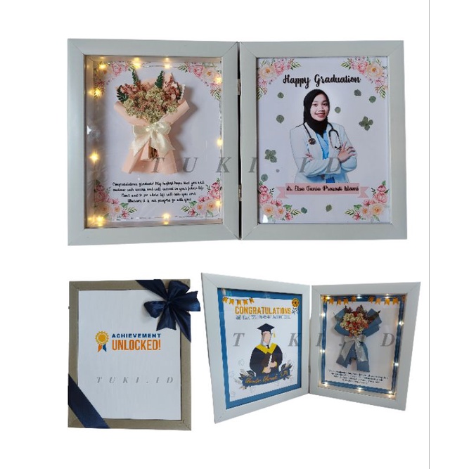 Jual Bingkai 3D Lipat / Frame 3D flip custom untuk hadiah ulang tahun ...
