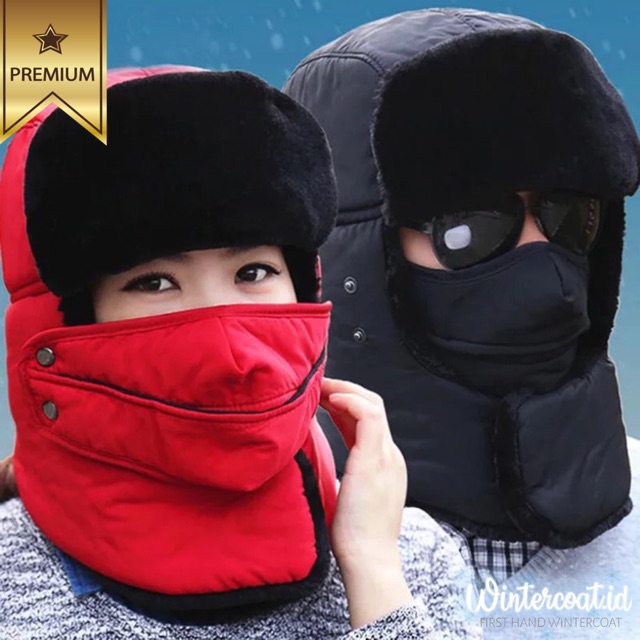 Jual MOSCOW Topi Ushanka winter russia masker musim dingin Russian hat ...