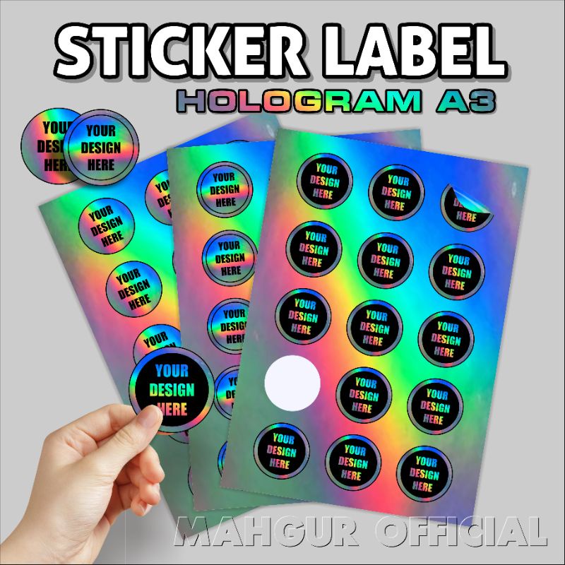 Jual STIKER LABEL KEMASAN BAHAN HOLOGRAM | Shopee Indonesia