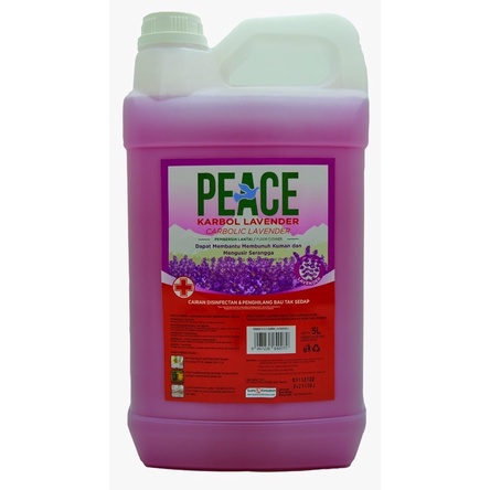 Jual Peace Karbol Jerigen Lavender 5000 ML | Shopee Indonesia