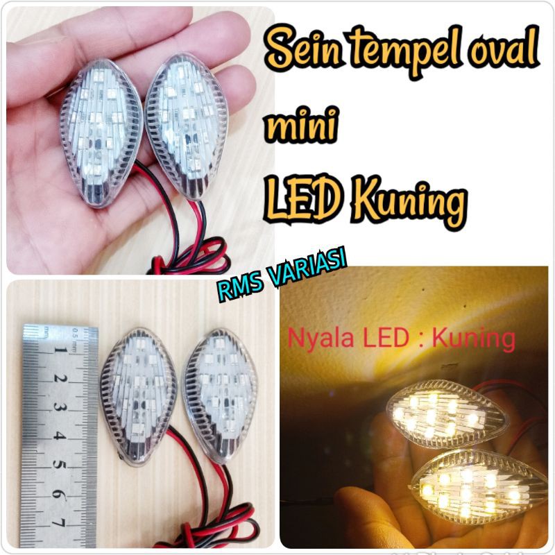 Jual Sen/sein tempel mini oval ( Nyala LED Kuning ) | Shopee Indonesia