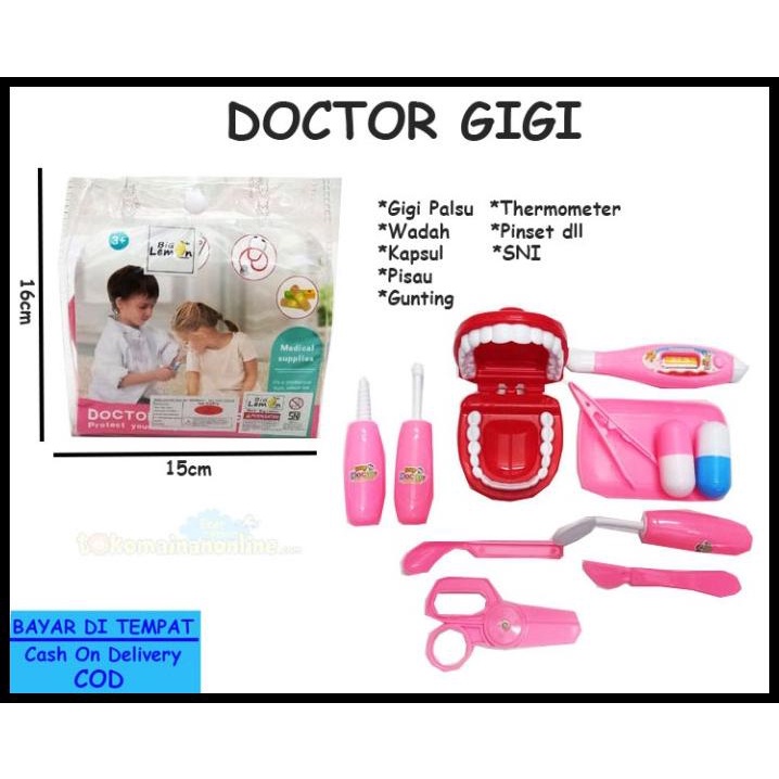 Jual Mainan Dokter Dokteran Dokter Gigi Set Doctor Gigi - H384A ...