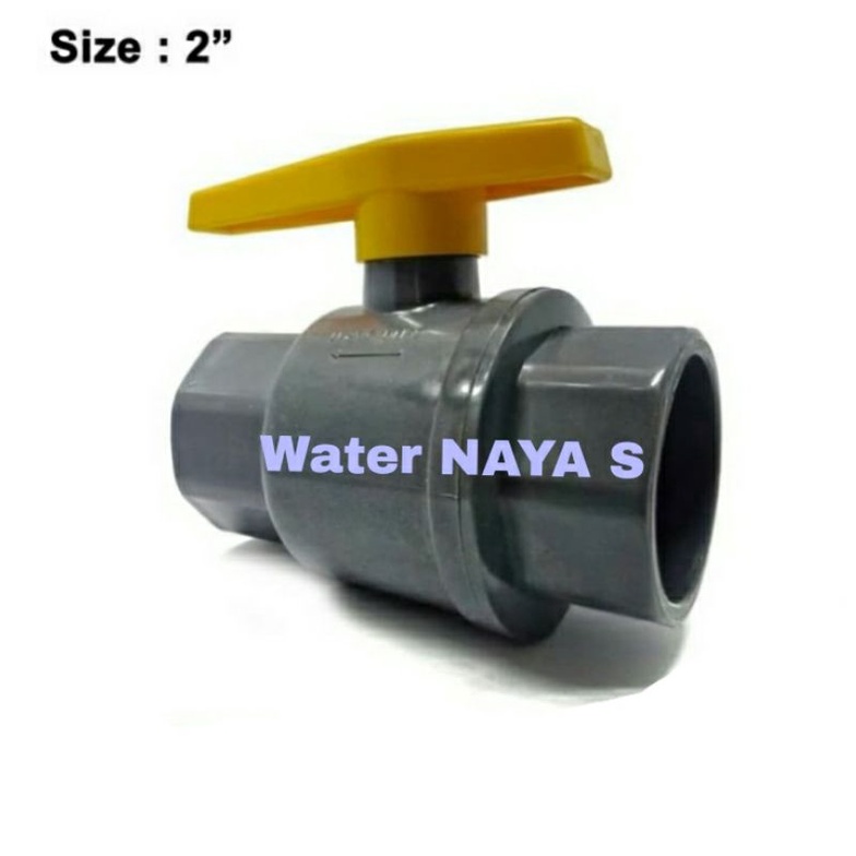 Jual Ball Valve PVCBV 2 "ONDA Polos Stop Kran Plastik PVC Kuning 2 inch ...