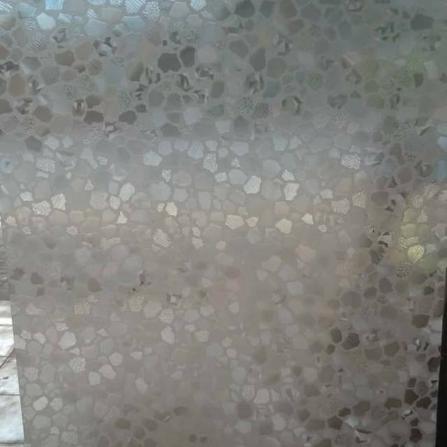 Jual Wallpaper stiker sunblast khusus kaca motif kotak batu alam ...