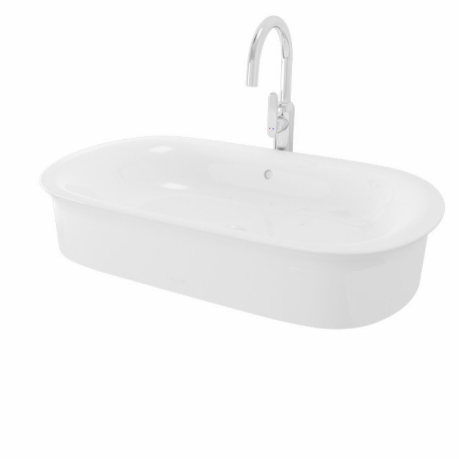 Jual Wastafel TOTO LW 254 J White Body only | Shopee Indonesia