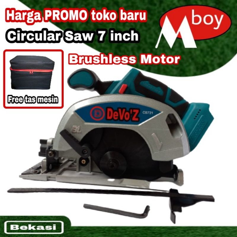 Jual Promo Circular Saw 7 inch Brushless motor cordless | Shopee Indonesia