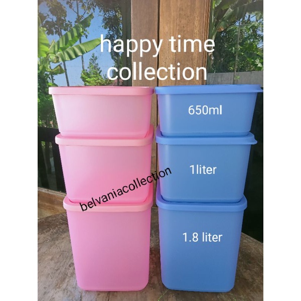 Jual Tupperware toples happy time collection ( 3 pcs ) | Shopee Indonesia
