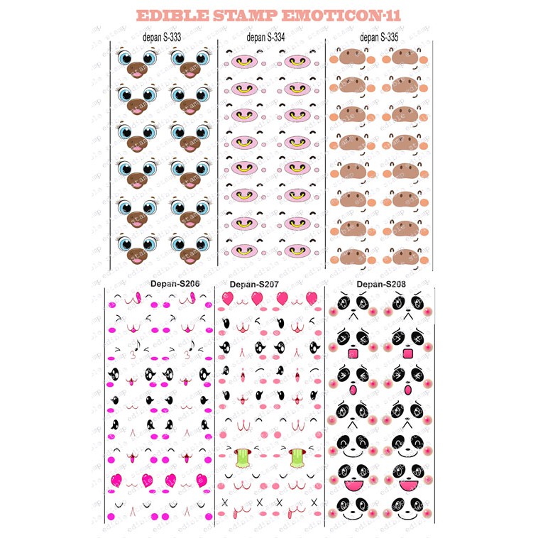Jual Edible Stamp Stiker Makanan Edible Stiker Edible Print Sticker ...
