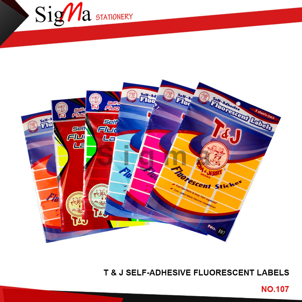 Jual Label Sticker Bulat Warna - Warni Tom & Jerry 107 Kuning | Shopee ...