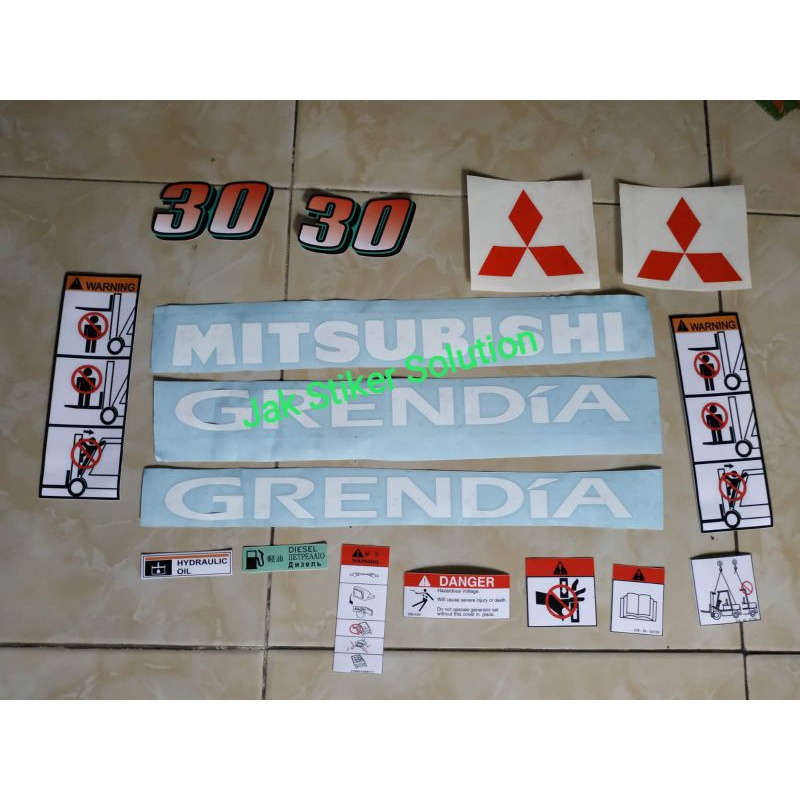 Jual Stiker Forklif Mitsubishi Grendia 30 (3Ton) | Shopee Indonesia