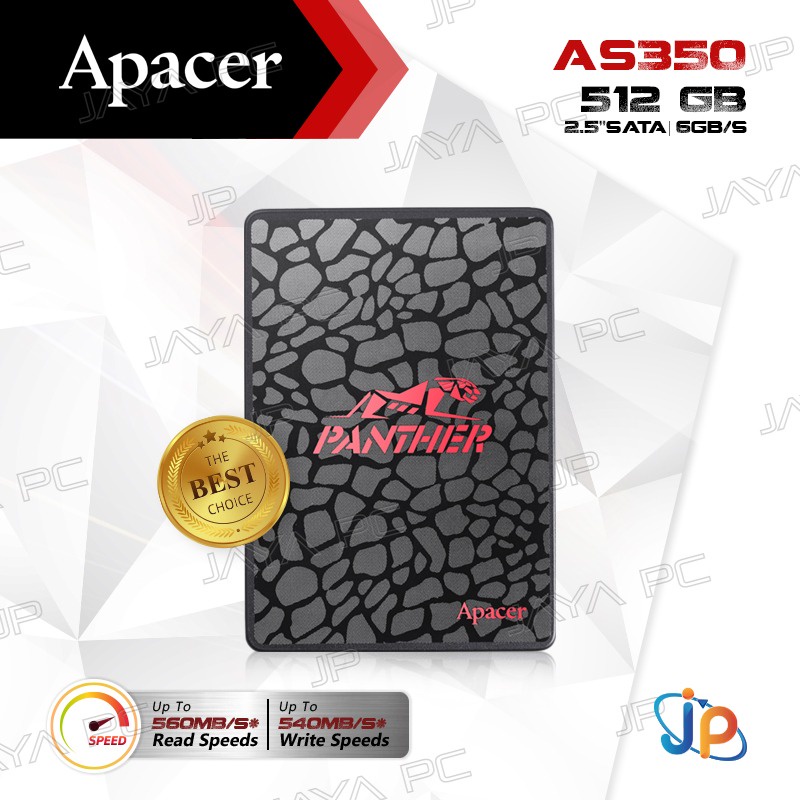 Jual SSD Apacer Panther AS350 512GB Sata 3 - Apacer 512 GB 2.5 ...