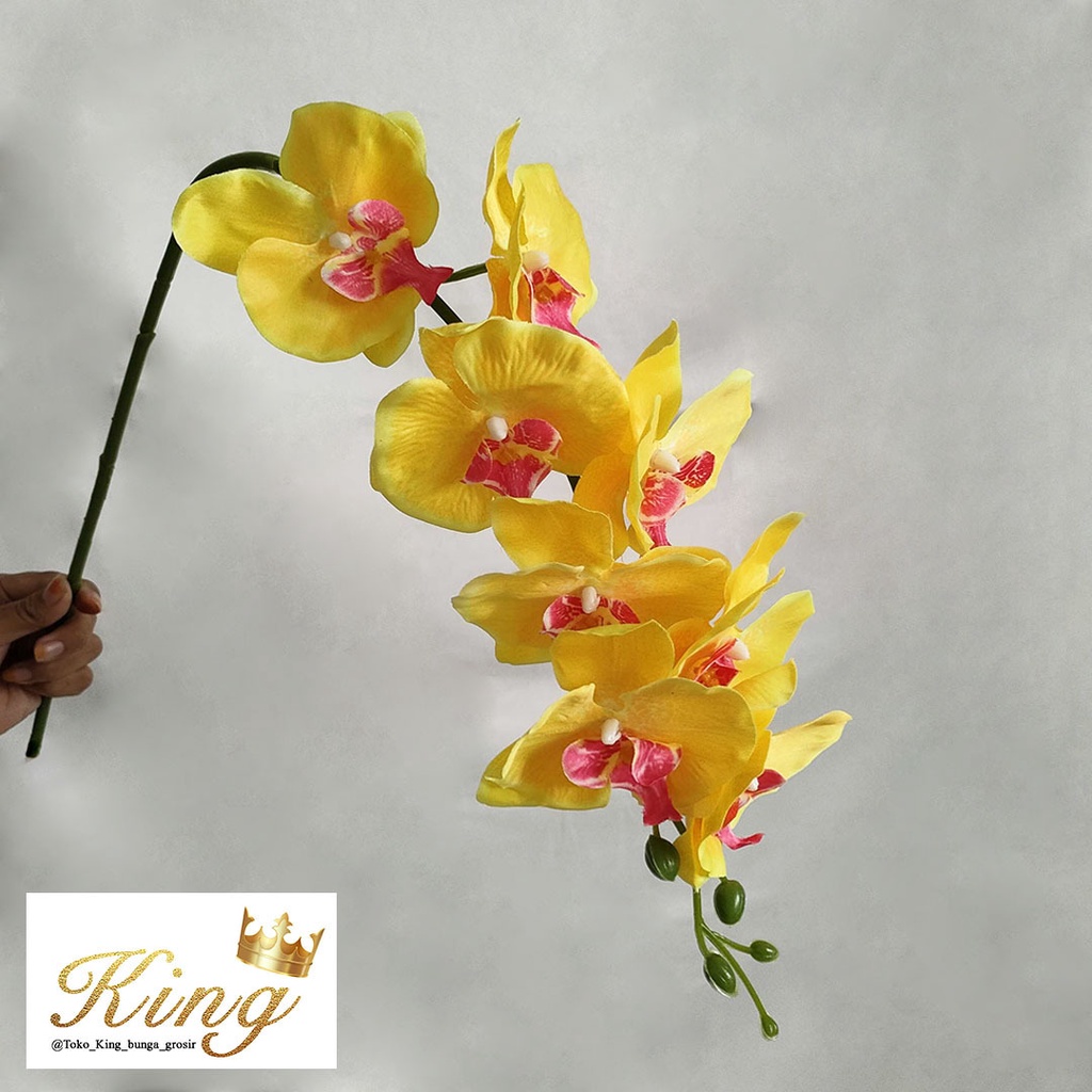 Jual Artificial Orchid Bunga Anggrek Palsu Plastik Imitasi Hias ...