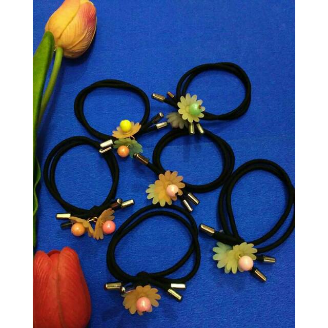 Jual Ikat rambut bunga | Shopee Indonesia