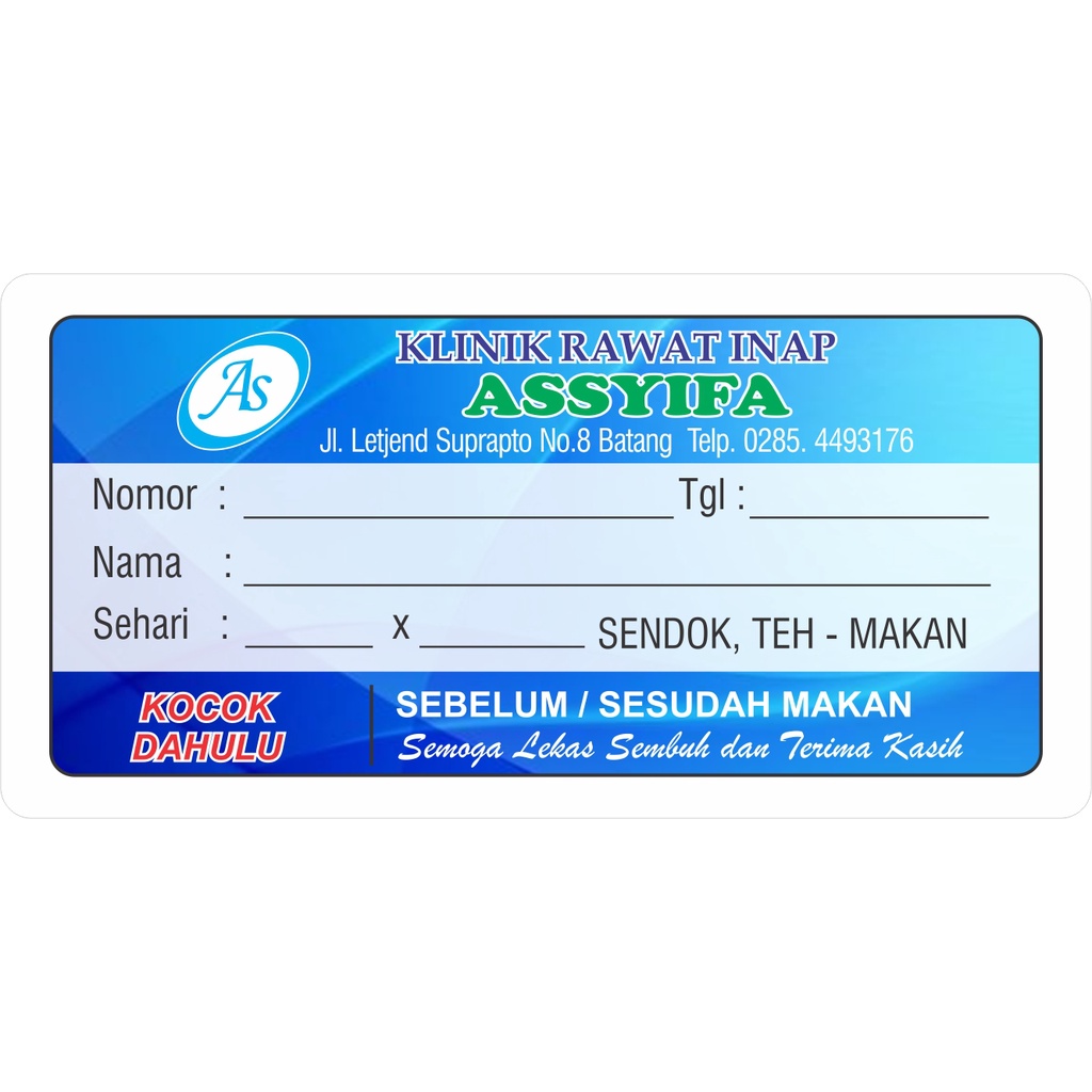 Jual Label stiker sirup full color / etiket sirup / label stiker sirup ...