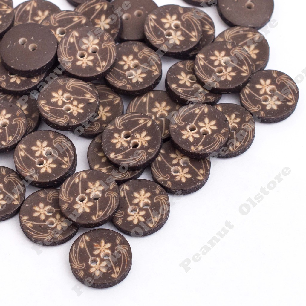 Jual ( Harga per biji ) Kancing baju bunga sulur 1,3cm | Shopee Indonesia