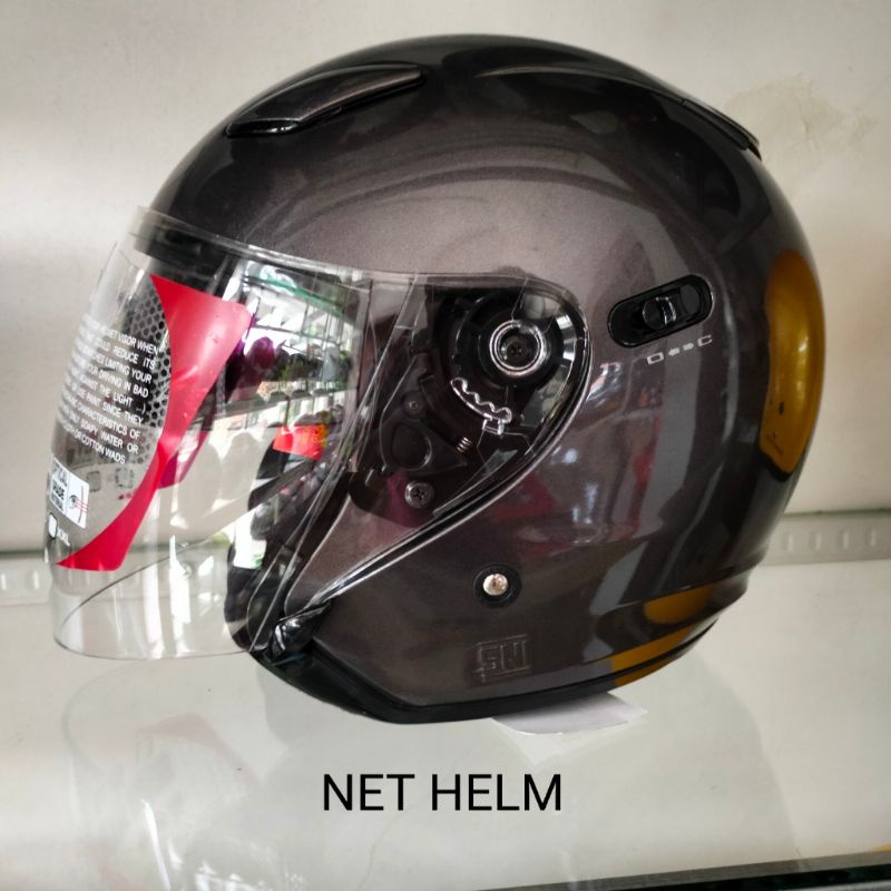 Jual HELM KYT DJ MAXI SOLID GUN METAL ONGKIR 2 KG | Shopee Indonesia