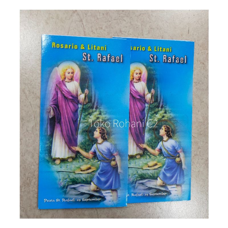 Jual Lembaran Doa Rosario & LITANI Santo Rafael - Lembaran Doa | Shopee ...