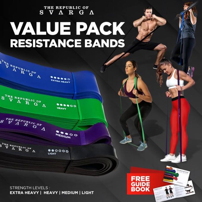 Jual Resistance Bands Value Pack for Heavy Lifter | SVARGA | Premium ...