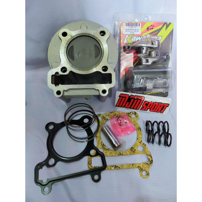 Jual paketan Bore up Mio karbu 150cc Blok seher 58,5mm plus noken as platuk kawahara dan per ...
