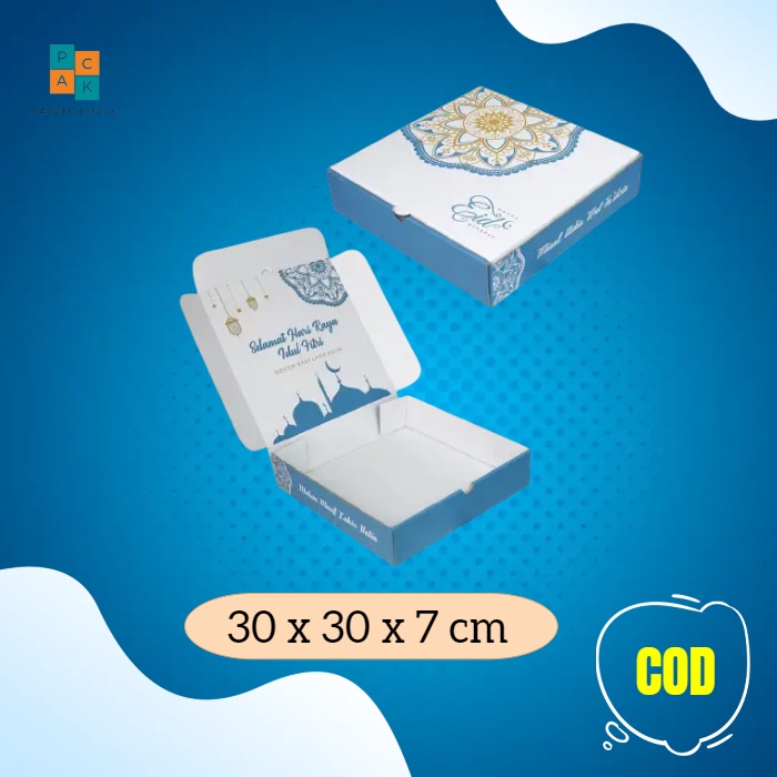 Jual Box 30x30x7 cm kardus kerdus kemasan hampers giftbox karton polos ...