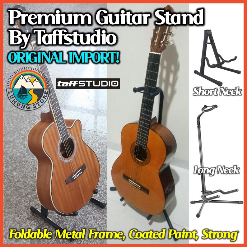 Jual TaffSTUDIO TRIPOD STAND GITAR Guitar Ukulele Biola Foldable Metal ...