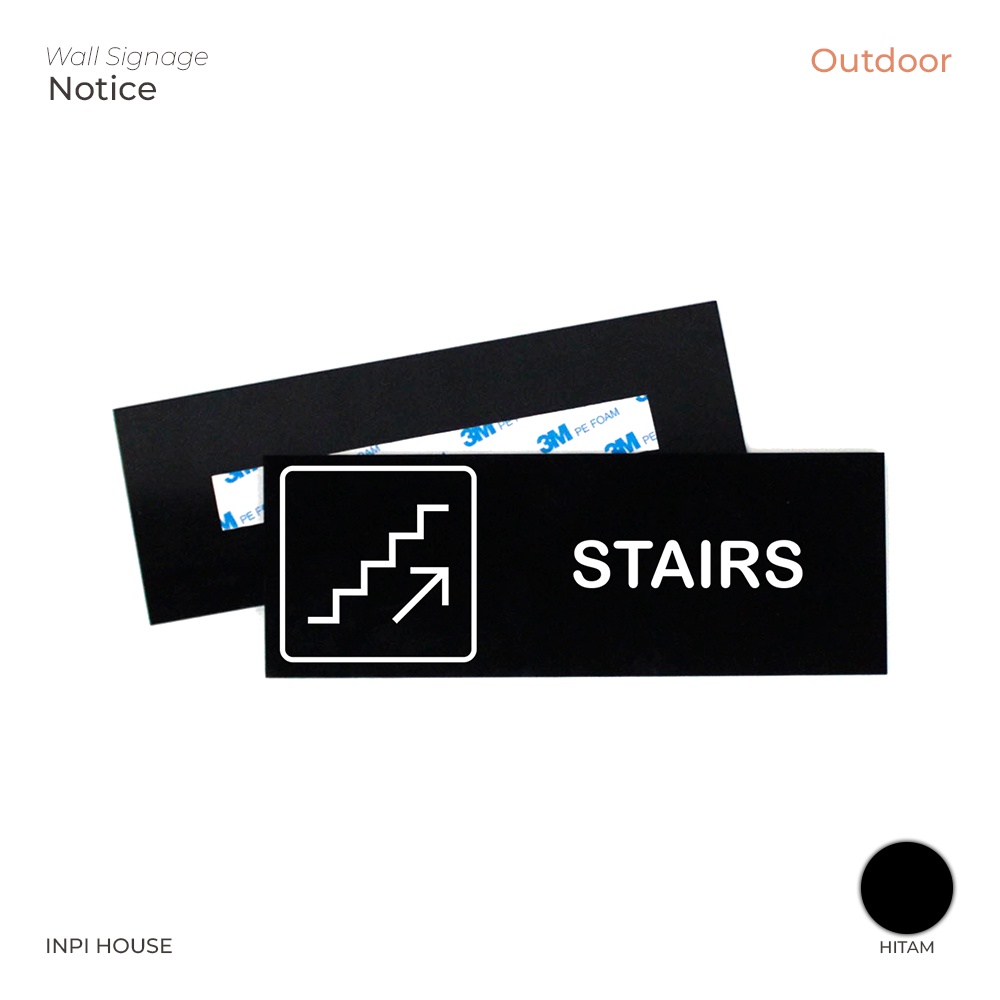 Jual up stairs signage - logo tangga naik - acrylic sign board - tangga ...