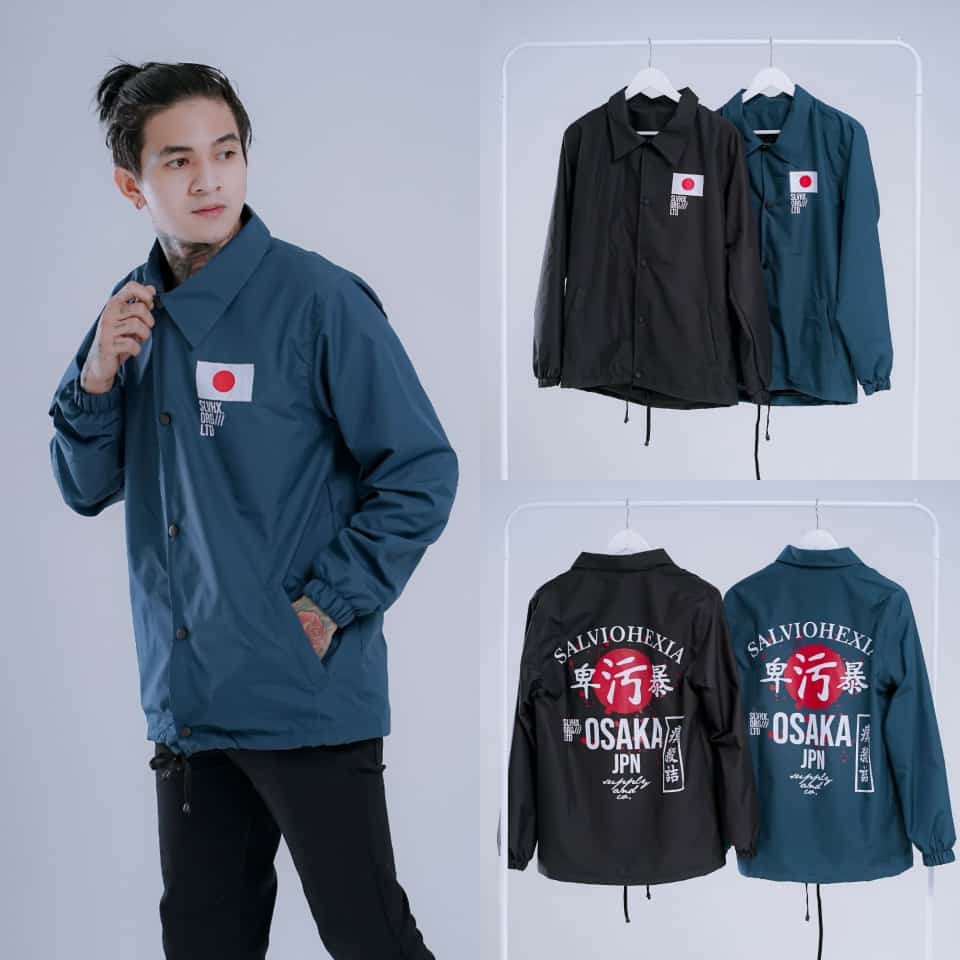 Jual Salvio hexia Black Osaka Coach Jacket | Shopee Indonesia