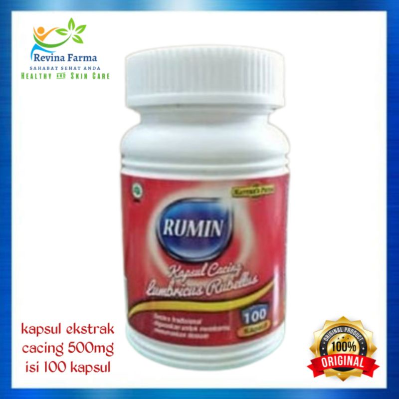 Jual Nature's Pride Rumin Kapsul Cacing 500mg isi 100 kapsul Obat Demam ...