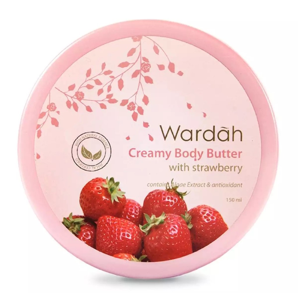 Jual WARDAH Creamy Body Butter Strawberry 150ml | Shopee Indonesia