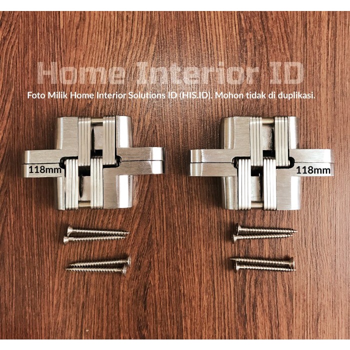 Jual Engsel Tanam Lipat 118 Mm Stainless Steel / Concealed Invisible ...