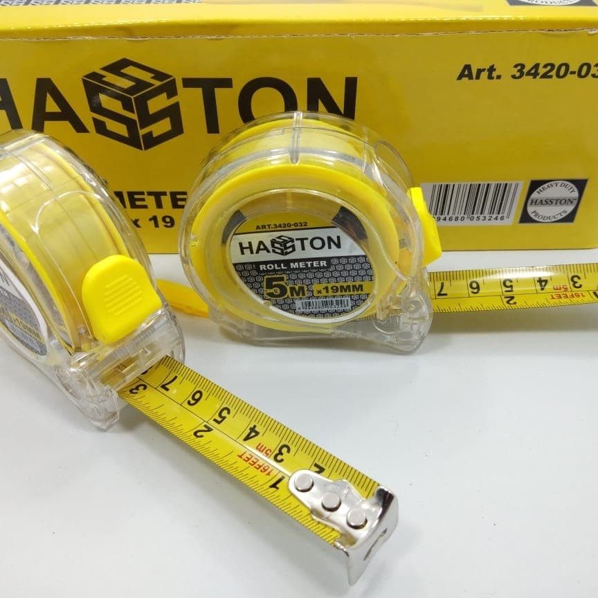 Jual METERAN TRANSPARAN 5M HASTON/METERAN PVC/METERAN TUKANG BANGUNAN ...
