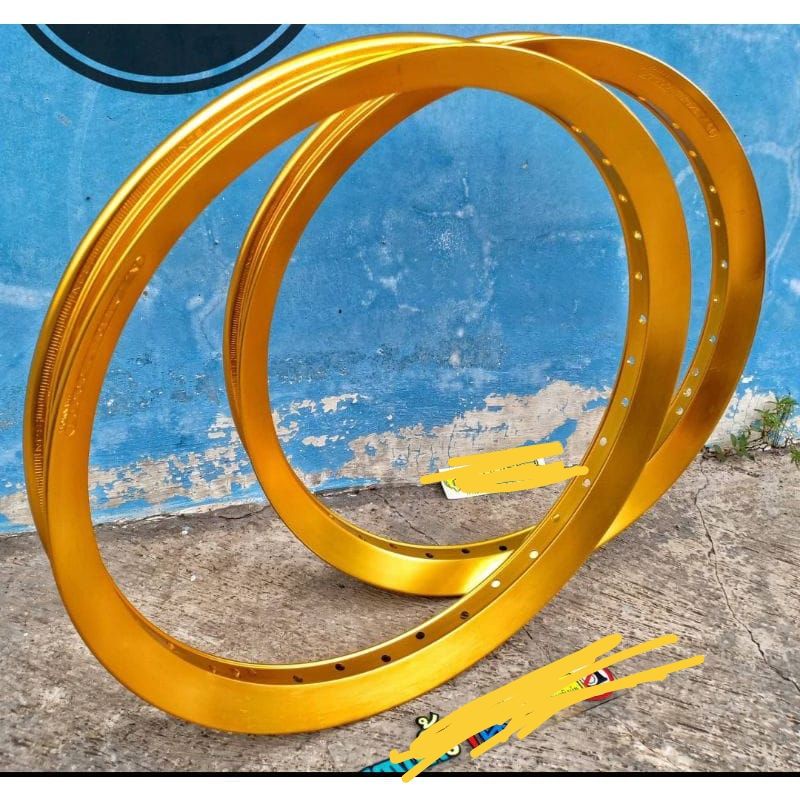 Jual VELG MODEL ZIP GOLD POLOS 140/140 RING 17 | Shopee Indonesia