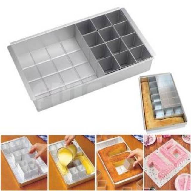 Jual LCP-0001 Loyang huruf letter cake pan adjustable cetakan huruf ...