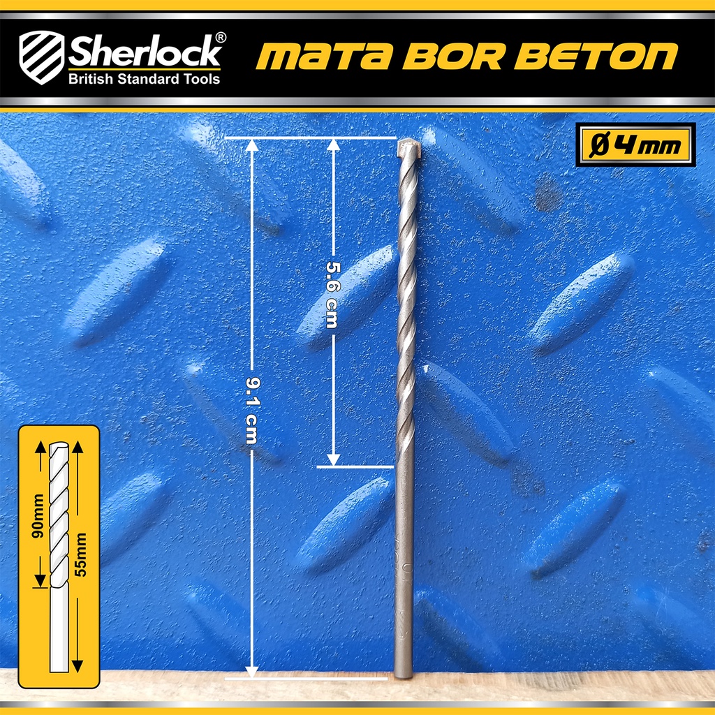 Jual Mata Bor Beton Tct 4 Mm Mata Terbuat Dari Tungsten Carbide Tips